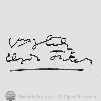 Mark with Signature: Clyde Fitch. | #591412