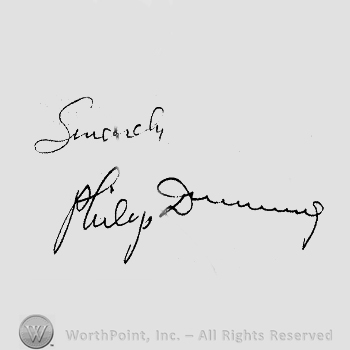 Mark with Signature: Philip Dunning. | #591422
