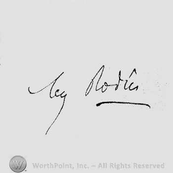 Mark with Signature: Auguste Rodin. | #591428