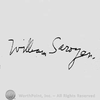 Mark with Signature: William Saroyan. | #591434