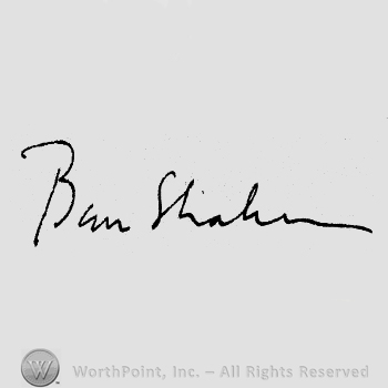 Mark with Signature: Ben Shahn. | #591437