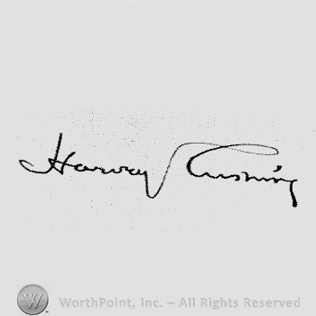 Mark with Signature: Harvey Cushing. | #591443