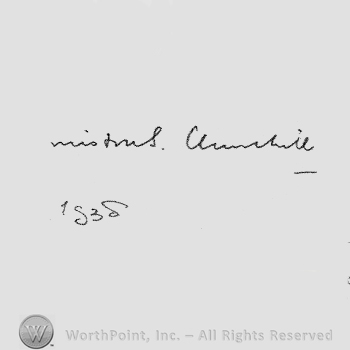 Mark with Signature: Winston Churchill. | #591461