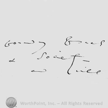 Mark with Signature: Oscar Wilde. | #591501