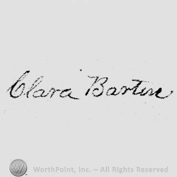 Mark with Signature: Clara Barton. | #591510