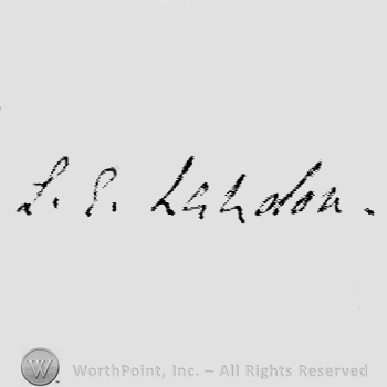 Mark with Signature: Letitia Elizabeth Landon. | #591518