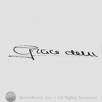 Mark with Signature: Grace Kelly. | #591522