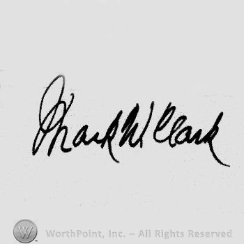 Mark with Signature: Mark W. Clark. | #591528