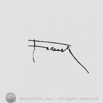 Mark with Signature: Frank Lloyd Wright. | #591533