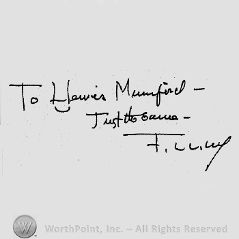 Mark with Signature: Lewis Mumford. | #591534