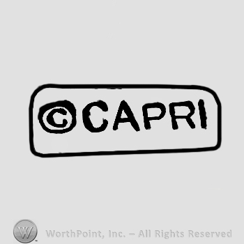 Mark with Word "CAPRI " ,the letter "C" written | #592778