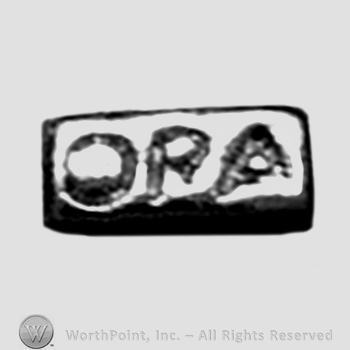 Mark with Word "ORA" written inside a rectangle. | #592935