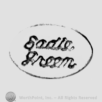 Mark with The words "SADIE GREEN" written inside | #592990