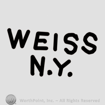 Mark with The words "WEISS/N.Y." written in | #593075