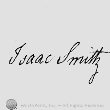 Mark with Signature: Isaac Smith. | #593113