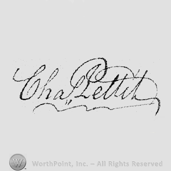 Mark with Signature: Charles Pettit. | #593118