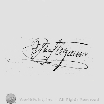Mark with Signature: Paul Cezanne. | #593166