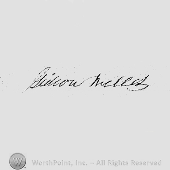 Mark with Signature: Gideon Welles. | #593173