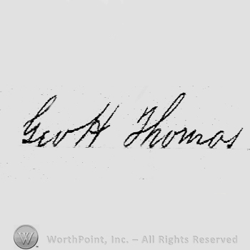 Mark with Signature: Geo H. Thomas. | #593197