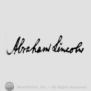 Mark with Signature: Abraham Lincoln. | #593203