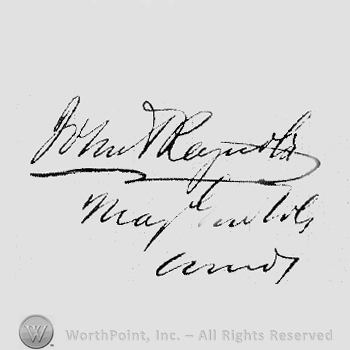 Mark with Signature: John F. Reynolds. | #593212
