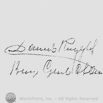 Mark with Signature: Daniel Ruggles. | #593213