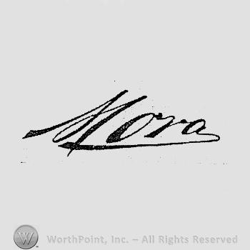 Mark with Signature: Francisco Mora. | #593216