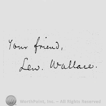 Mark with Signature: Lew Wallace. | #593223