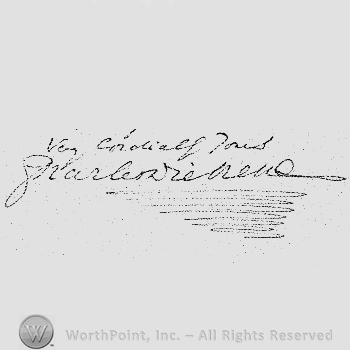 Mark with Signature: Charles Dickens. | #593234