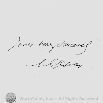 Mark with Signature: Mary Ann Evans Lewes. | #593239