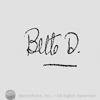 Mark with Signature: Bette Davis. | #593268