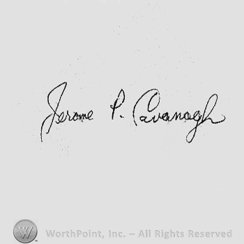 Mark with Signature: Jerome P. Cavanagh. | #593299