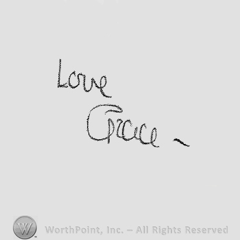 Mark with Signature: Princess Grace. | #593319