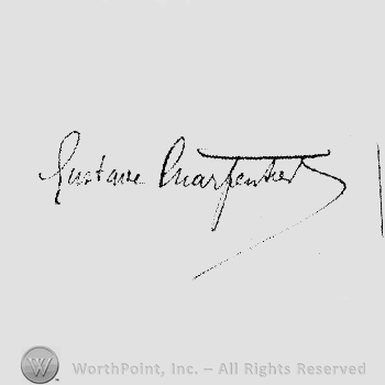 Mark with Signature: Gustave Charpentier. | #593339