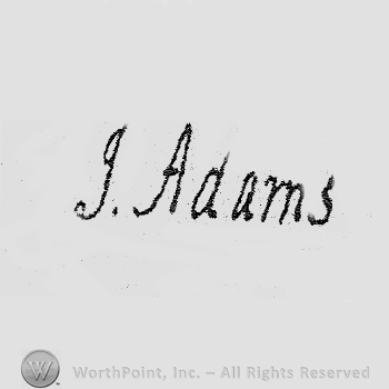 Mark with Signature: John Adams. | #593352