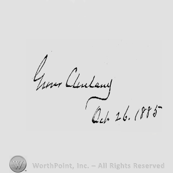 Mark with Signature: Grover Cleveland. | #593358