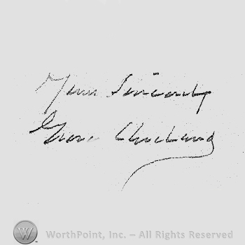 Mark with Signature: Grover Cleveland. | #593359