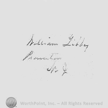 Mark with Signature: William Libby. | #593360