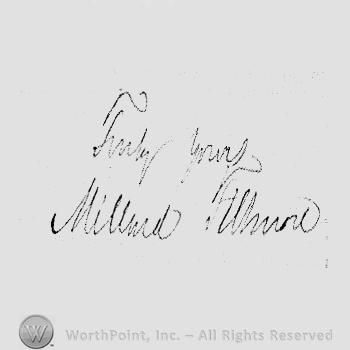 Mark with Signature: Millard Fillmore. | #593367