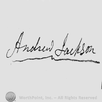 Mark with Signature: Andrew Jackson. | #593374