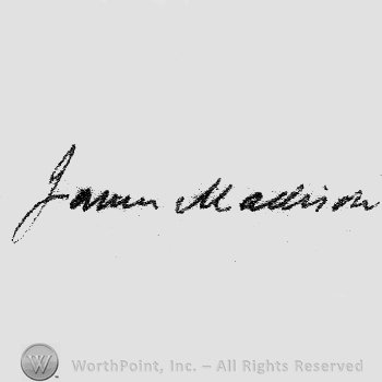 Mark with Signature: James Madison. | #593388
