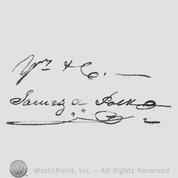 Mark with Signature: James K. Polk. | #593397