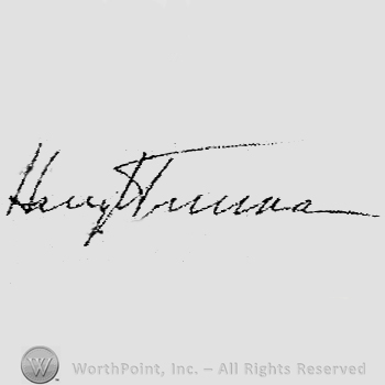 Mark with Signature: Harry S. Truman. | #593414
