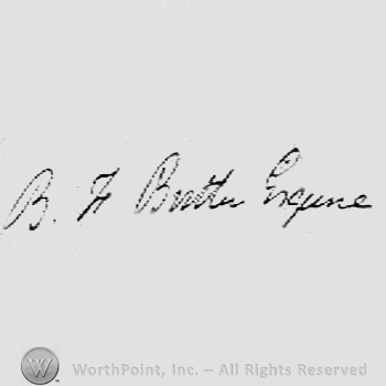 Mark with Signature: Benjamin Franklin Butler. | #593422