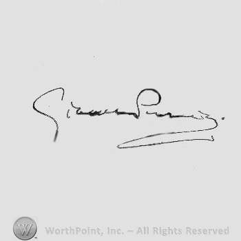 Mark with Signature: Giacomo Puccini. | #593433