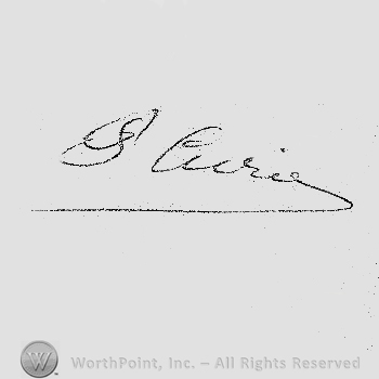 Mark with Signature: Pierre Curie. | #593443