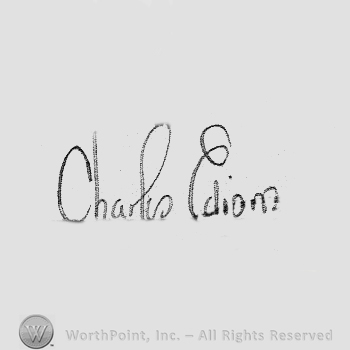 Mark with Signature: Charles Edison. | #593448