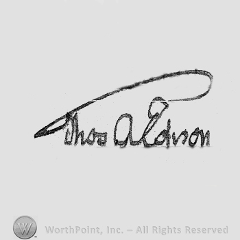 Mark with Signature: Thomas A. Edison. | #593449