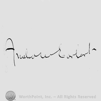 Mark with Signature: Amelia M. Earhart. | #593473