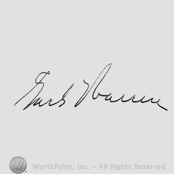 Mark with Signature: Earl Warren. | #593492